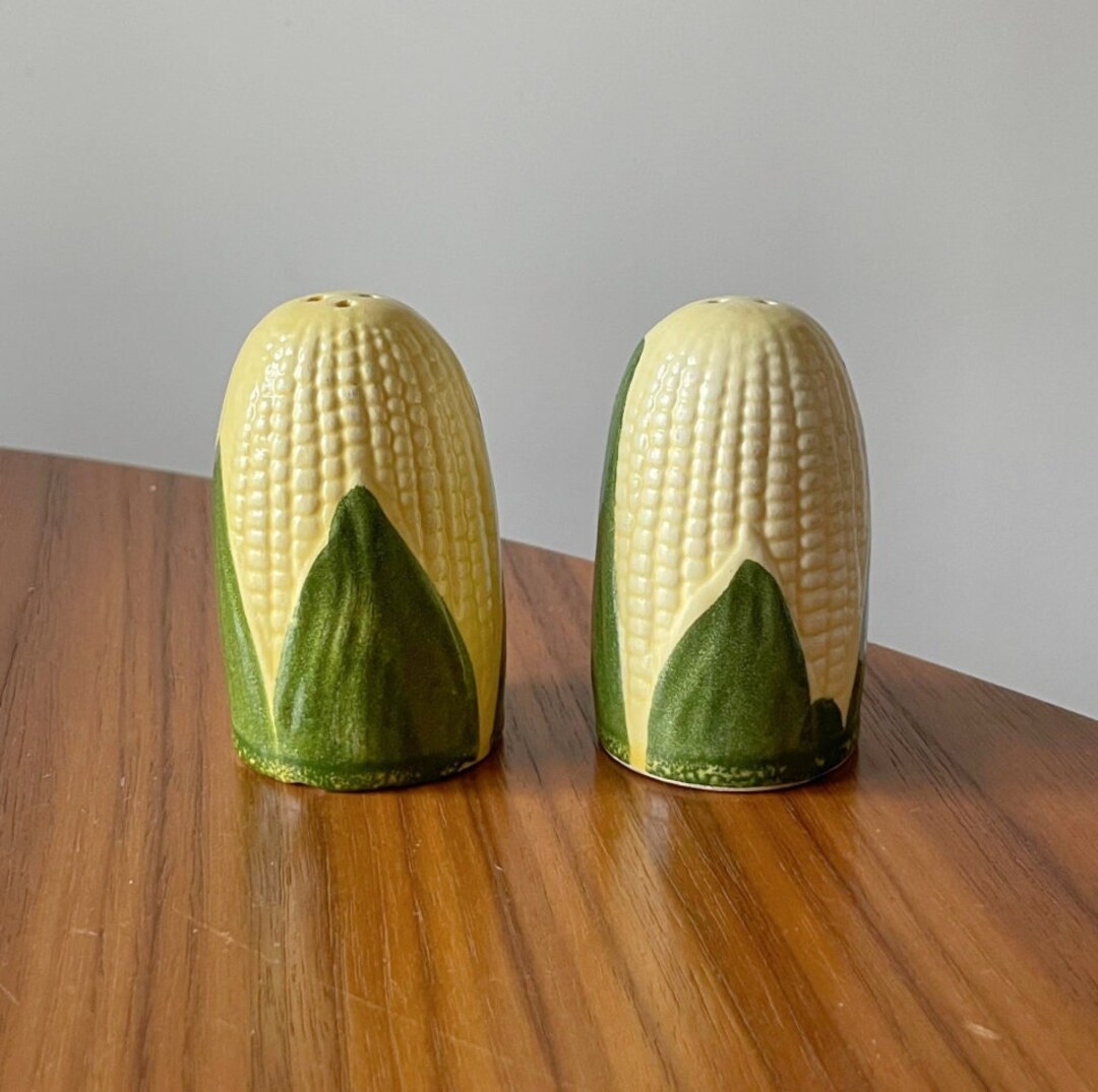 Corn on the Cob Shakers, Corn and Butter, Salt and Pepper Shakers ...
