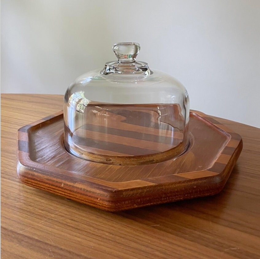 Vintage 1970s Goodwood Octagon Cheese Charcuterie Footed Tray With ...