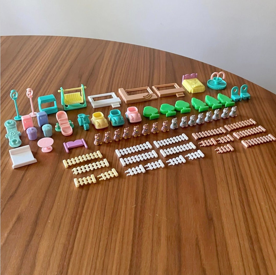 RARE Teddy's Wonderland Miniature Toy Set, 66 Pieces - Huge Lot, 1990's ...