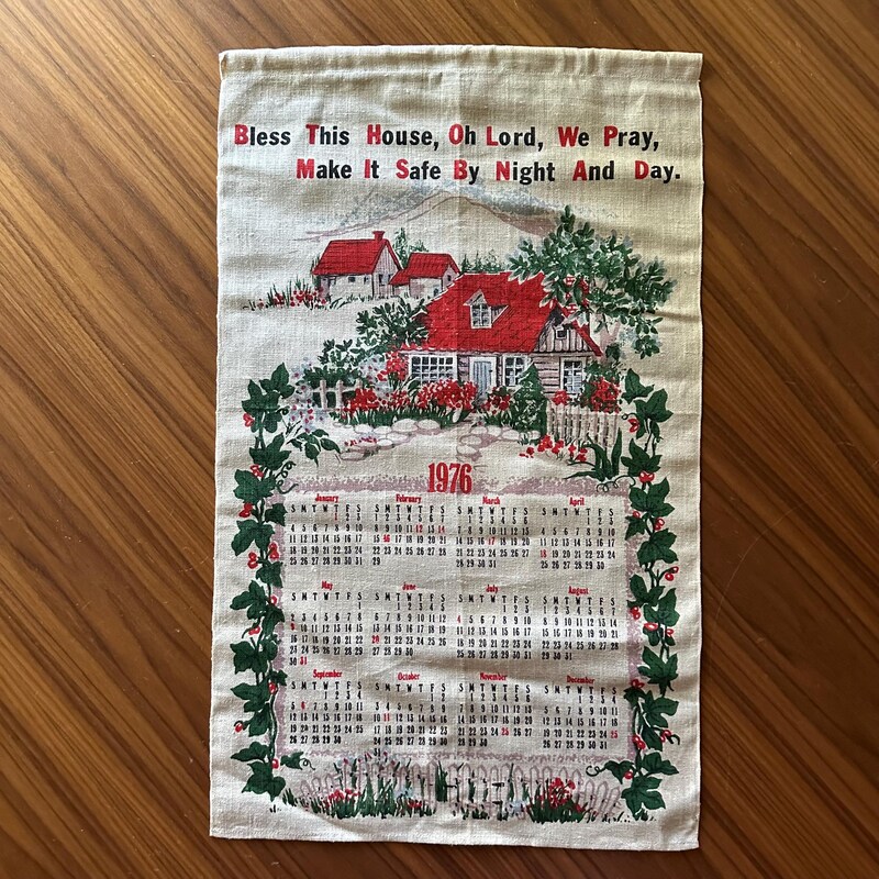 Calendar Tea Towels - Etsy