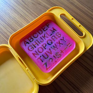 Tupperware Stencils and Case, Vintage Tupperware, Tuppertoys, 1980s ...