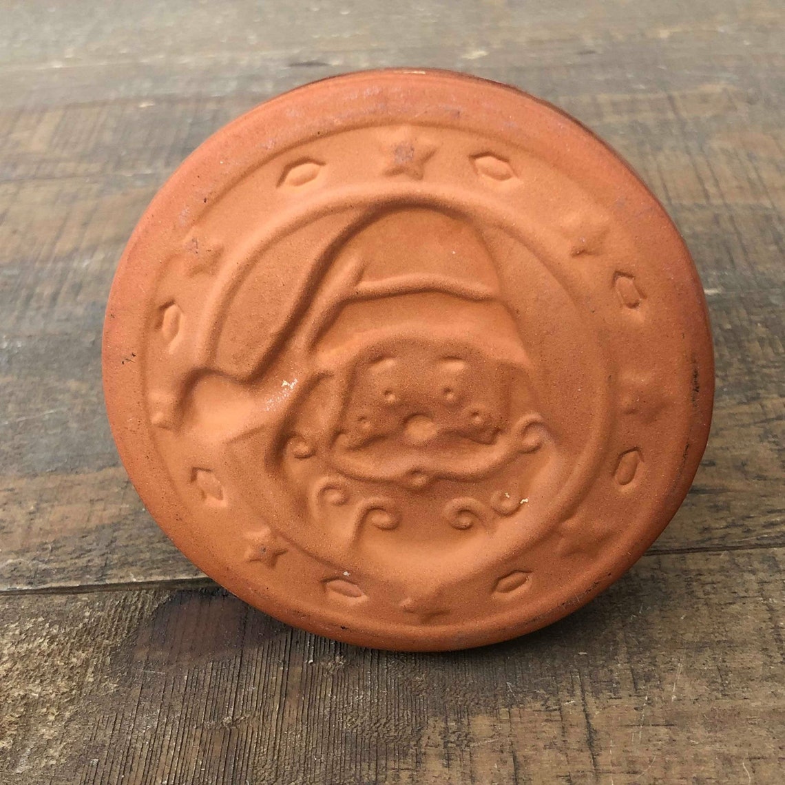 Vintage Santa Cookie Mold Stamp, Brown Bag Cookie Art - Etsy