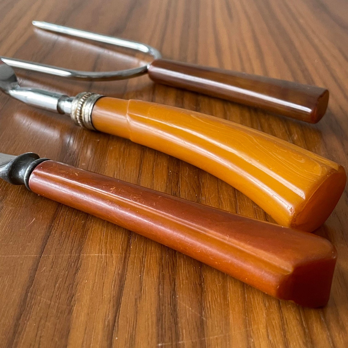 Bakelite Meat Cutting and Serving Forks Vintage Vintage - Etsy