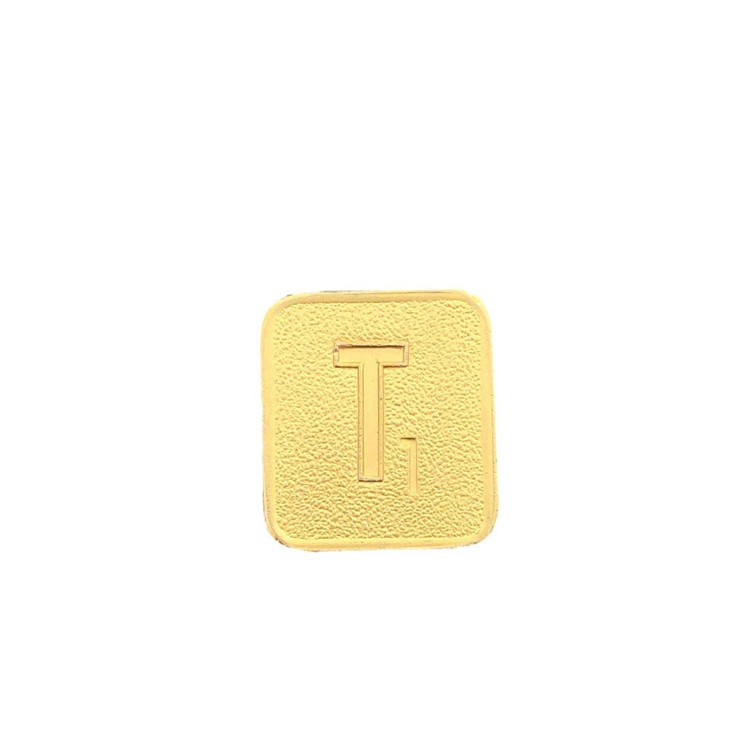 24k Gold "t" Scrabble Tile, Vintage Scrabble Tile, T, Single Tile ...