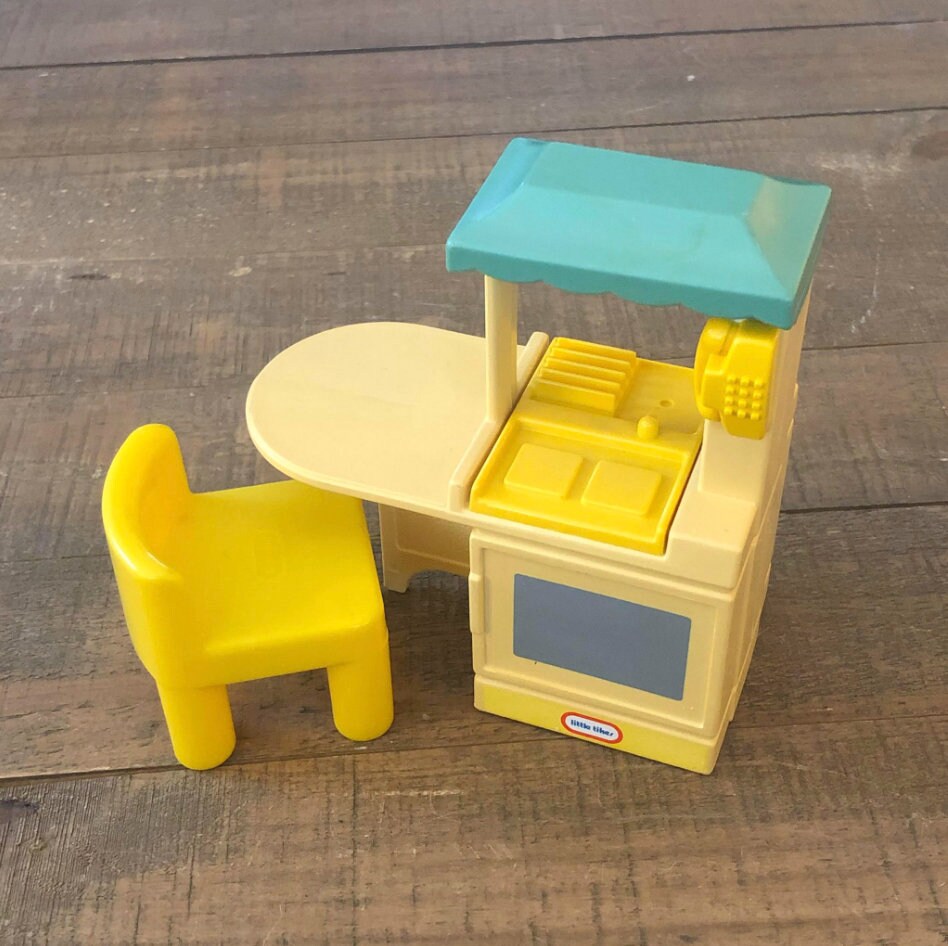 Little Tikes Dollhouse Kitchen Vintage Little Tikes Dollhouse Decor Mini Kitchen Miniature Little Tikes Vintage Toys Little Tikes Etsy