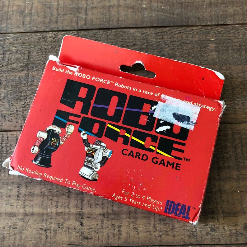 Robo Force Card Game Vintage Card Game Robot Card Game Robo | Etsy