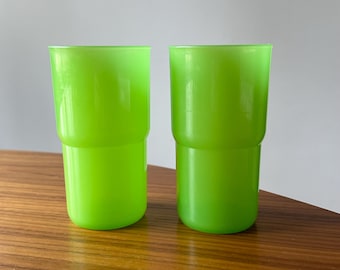 Blue Tupperware Cups, Set of Two, Vintage Tupperware, Vintage Cups ...
