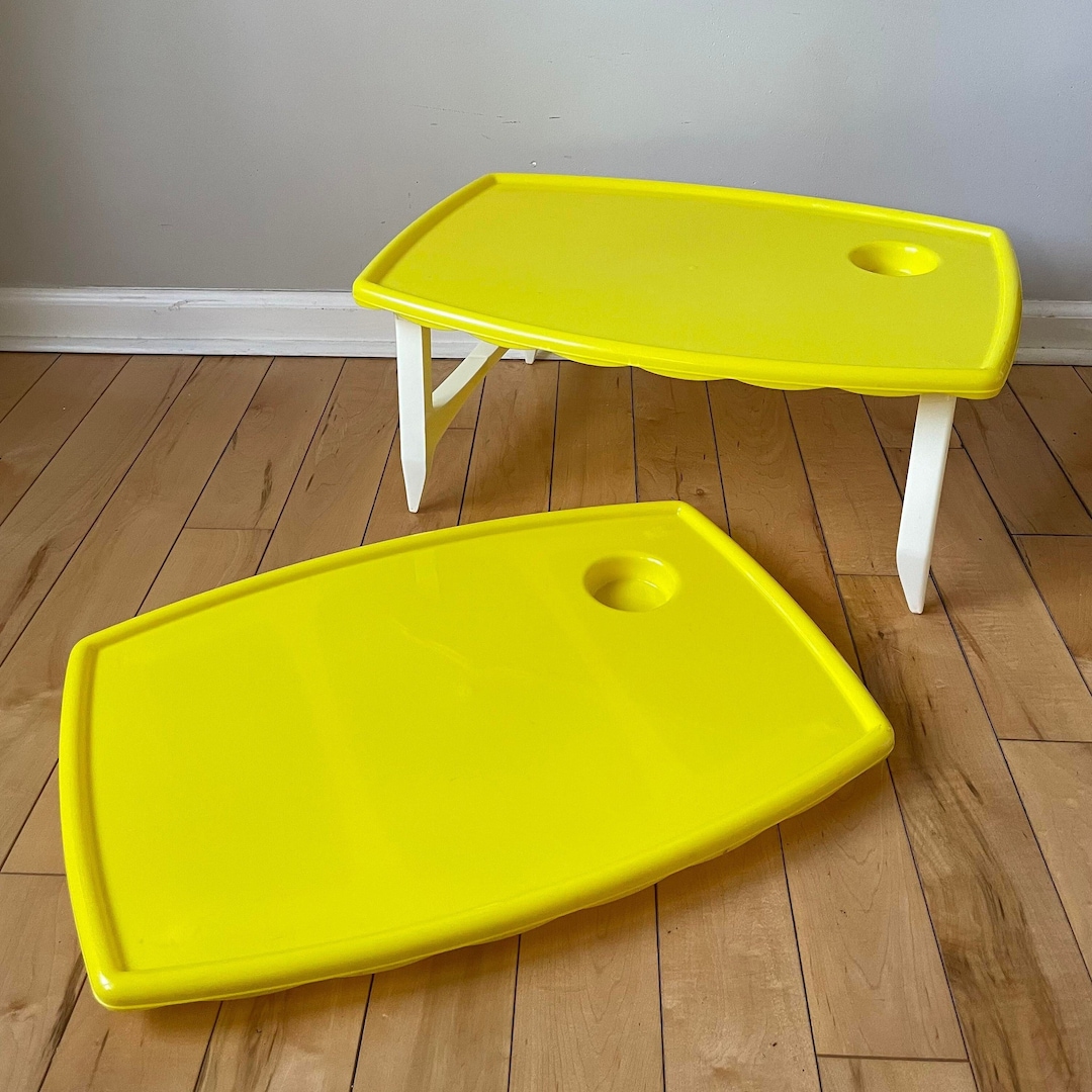 Vintage Blisscraft of Hollywood Yellow Plastic Bed Breakfast Serving ...