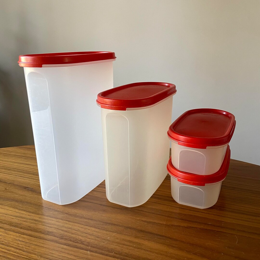 Tupperware Modular Mates: Set of Four, Two Small, Medium, Large ...