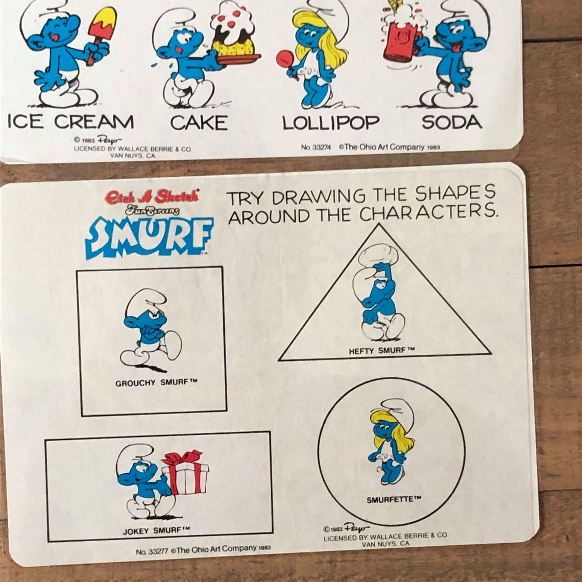 Etch-a-sketch Action Pack: the Smurfs COMPLETE Vintage - Etsy