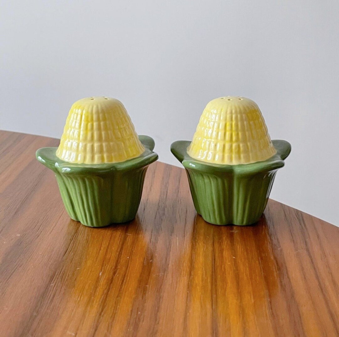 Corn on the Cob Shakers, Corn and Butter, Salt and Pepper Shakers ...