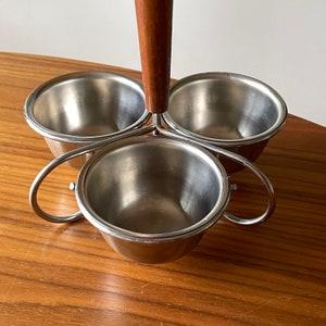 MCM Vintage Condiment Caddy, Three Cups, Vintage Caddy for Condiments ...