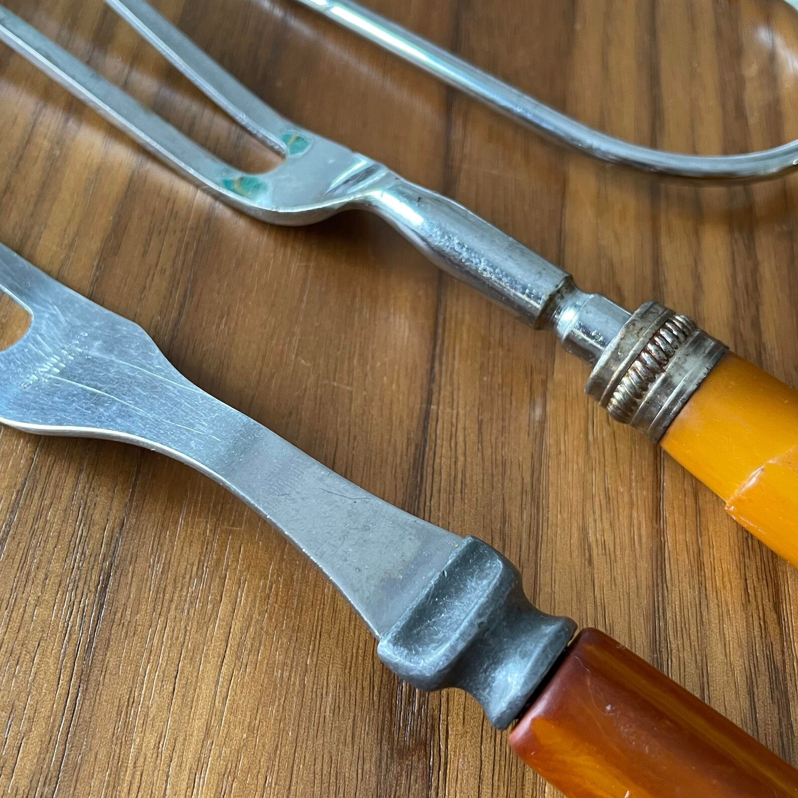 Bakelite Meat Cutting and Serving Forks Vintage Vintage - Etsy