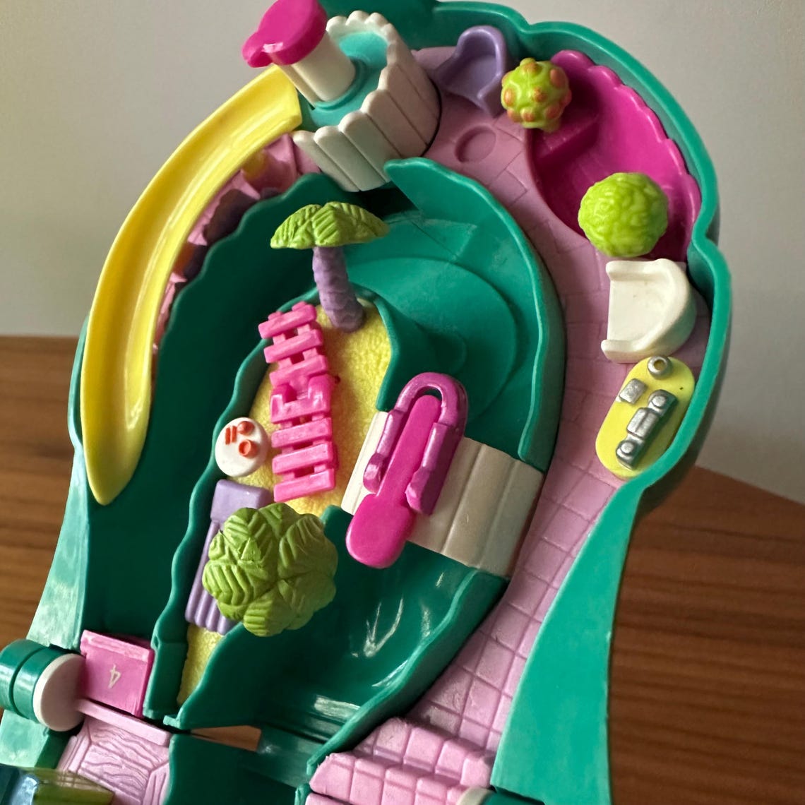1995 Polly Pocket Compact, Polly’s Water World, Water Fun Park, Teal ...