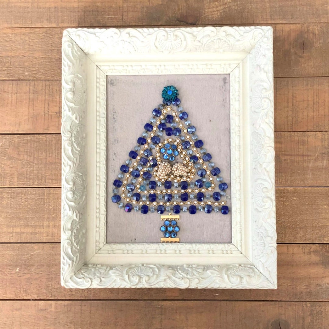 Vintage Upcycled Brooch Christmas Tree, Brooch Tree, Vintage Christmas ...