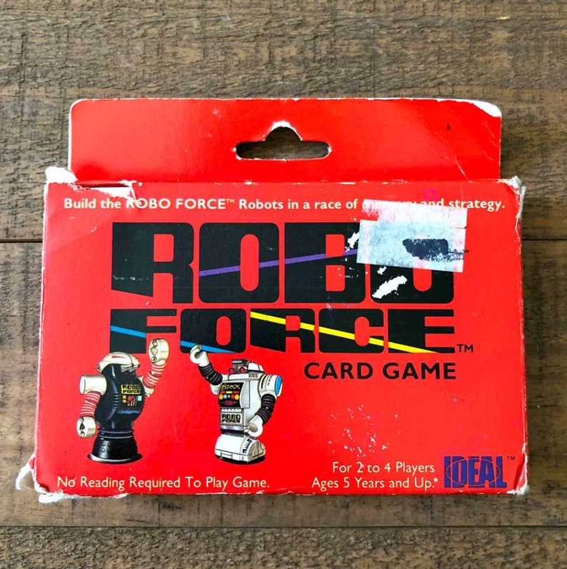 Robo Force Card Game Vintage Card Game Robot Card Game Robo | Etsy