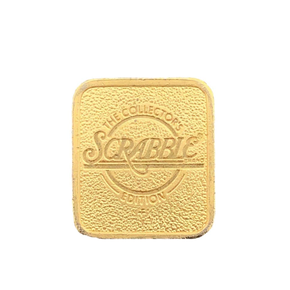 24k Gold "a" Scrabble Tile, Vintage Scrabble Tile, A, Single Tile ...