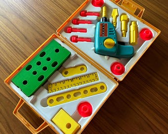 Vintage Fisher Price Tool Kit | 1977 Kids Pretend Toy | Plastic Tools ...