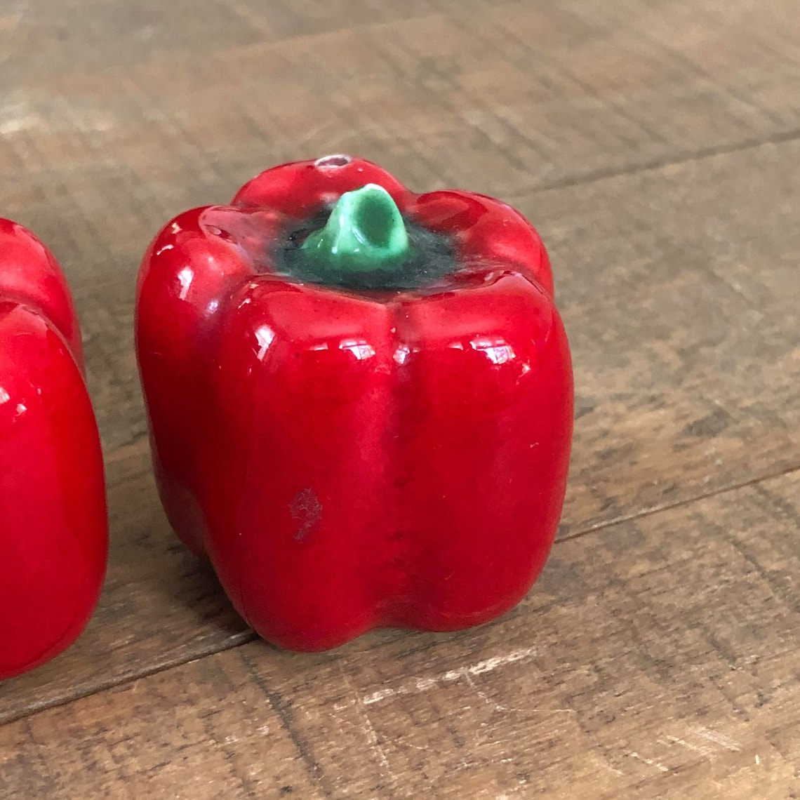 Red Pepper Salt and Pepper Shakers Red Pepper Vegetable | Etsy