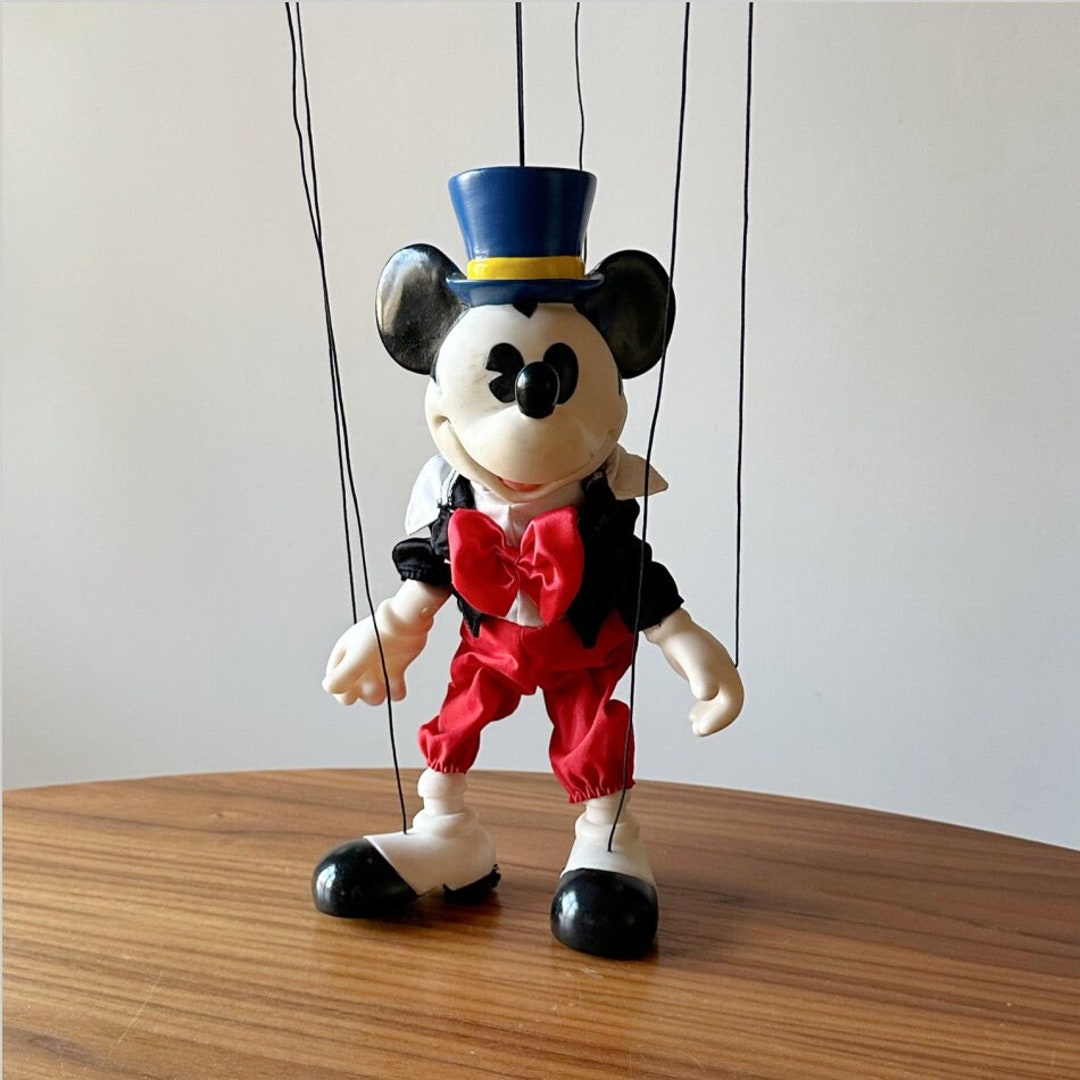 Vintage Mickey Mouse Marionette, Mickey Puppet, Walt Disney, Vintage ...