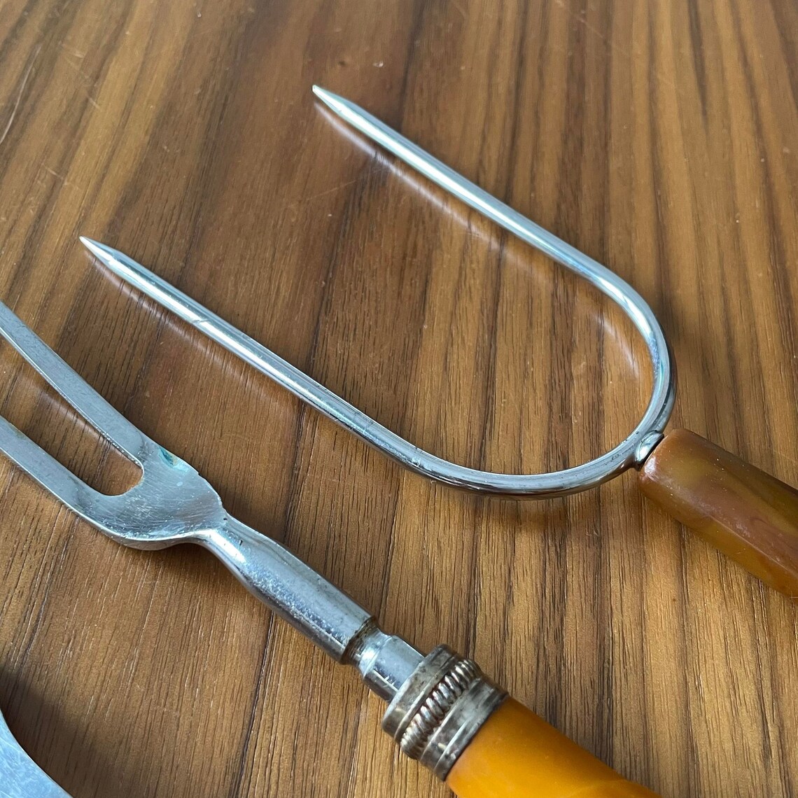 Bakelite Meat Cutting and Serving Forks Vintage Vintage - Etsy