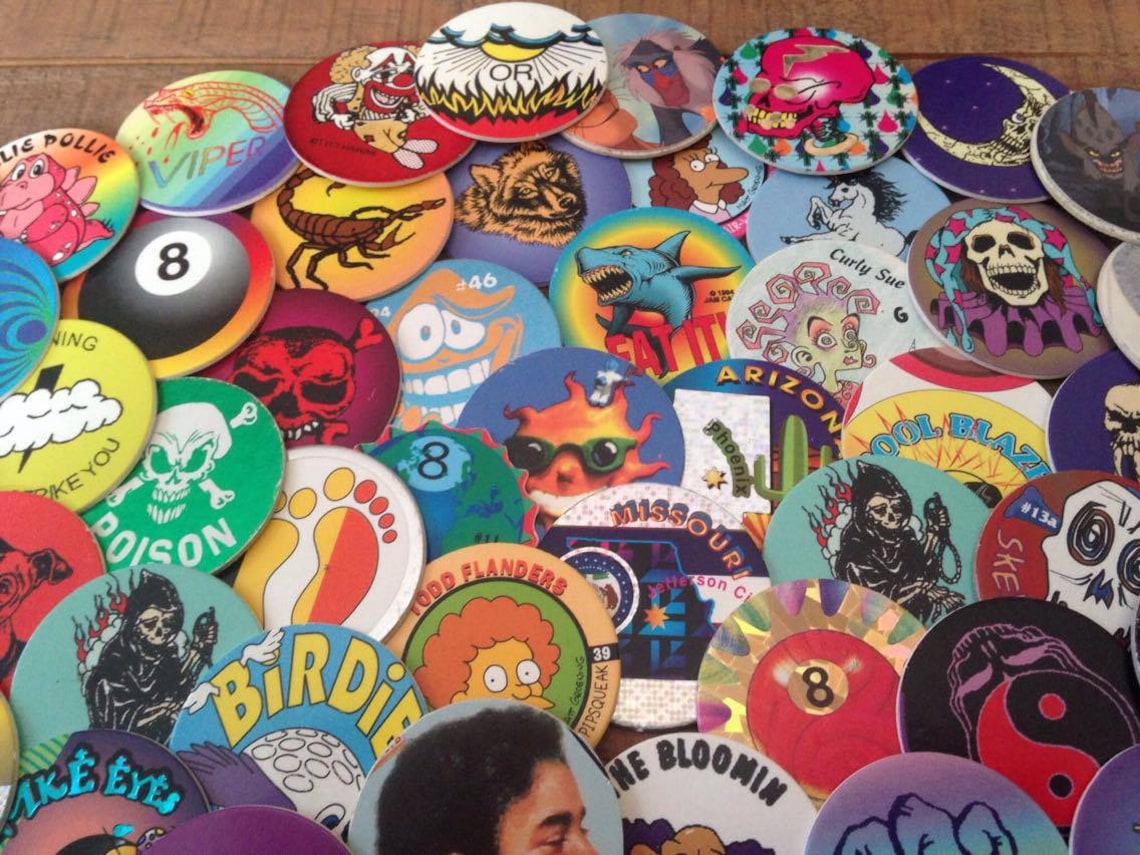 Lot of Vintage POGS 30 POGS 90s Toys and Collectibles - Etsy