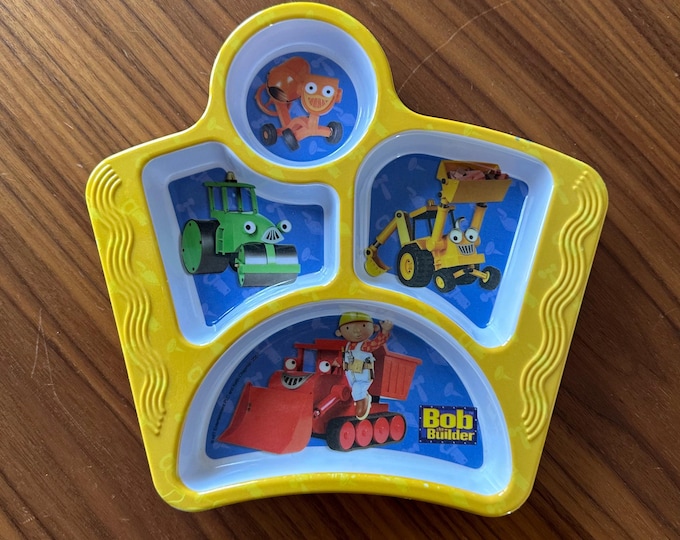 Bob the Builder Plate and Bowl, Bob the Builder, Dizzy, Scoop, Lofty ...