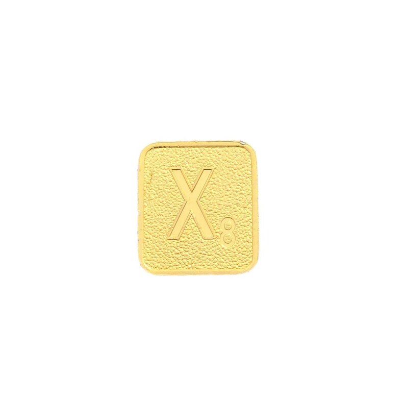 24k Gold "x" Scrabble Tile, Vintage Franklin Mint Replacement - Etsy