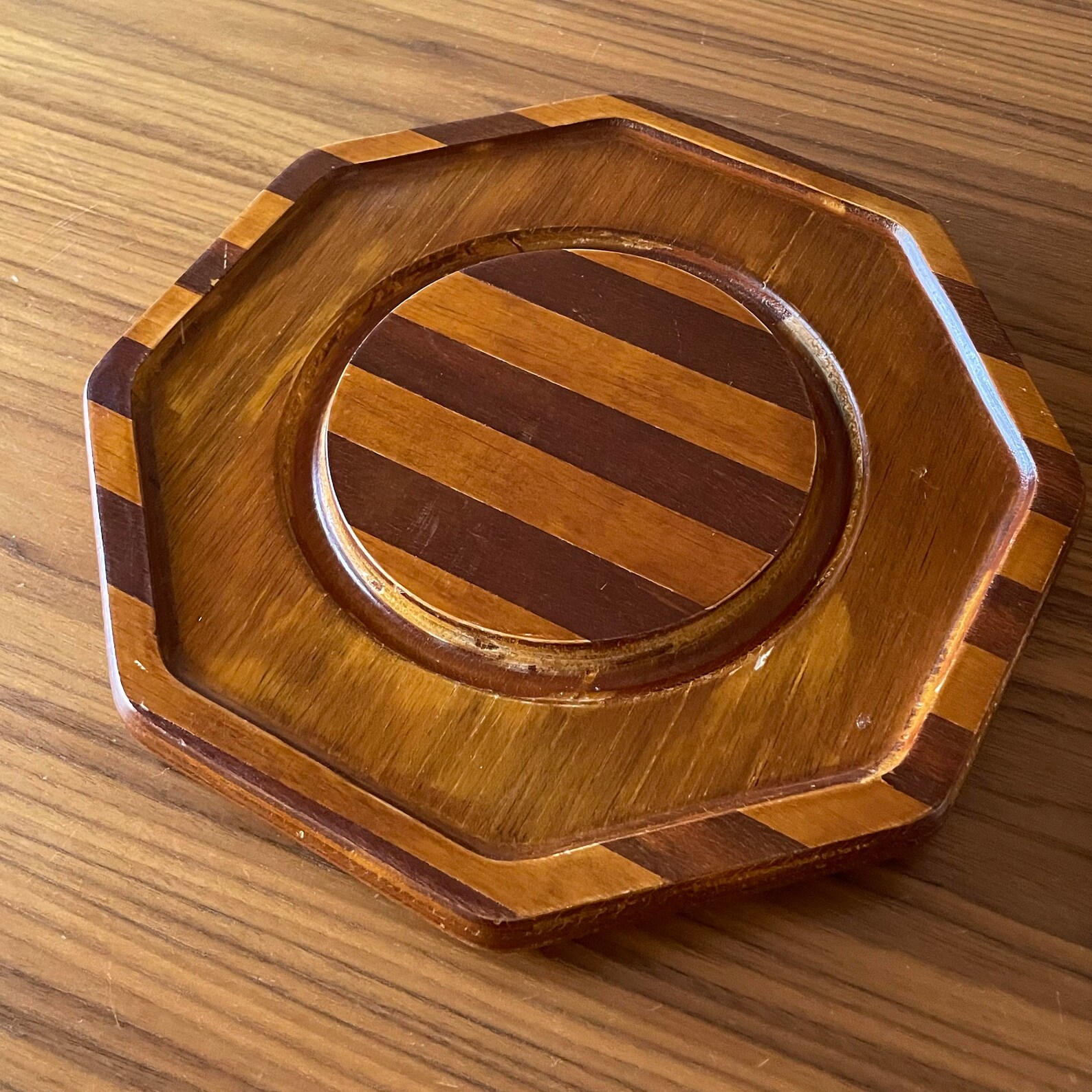Vintage 1970s Goodwood Octagon Cheese Charcuterie Footed Tray With ...