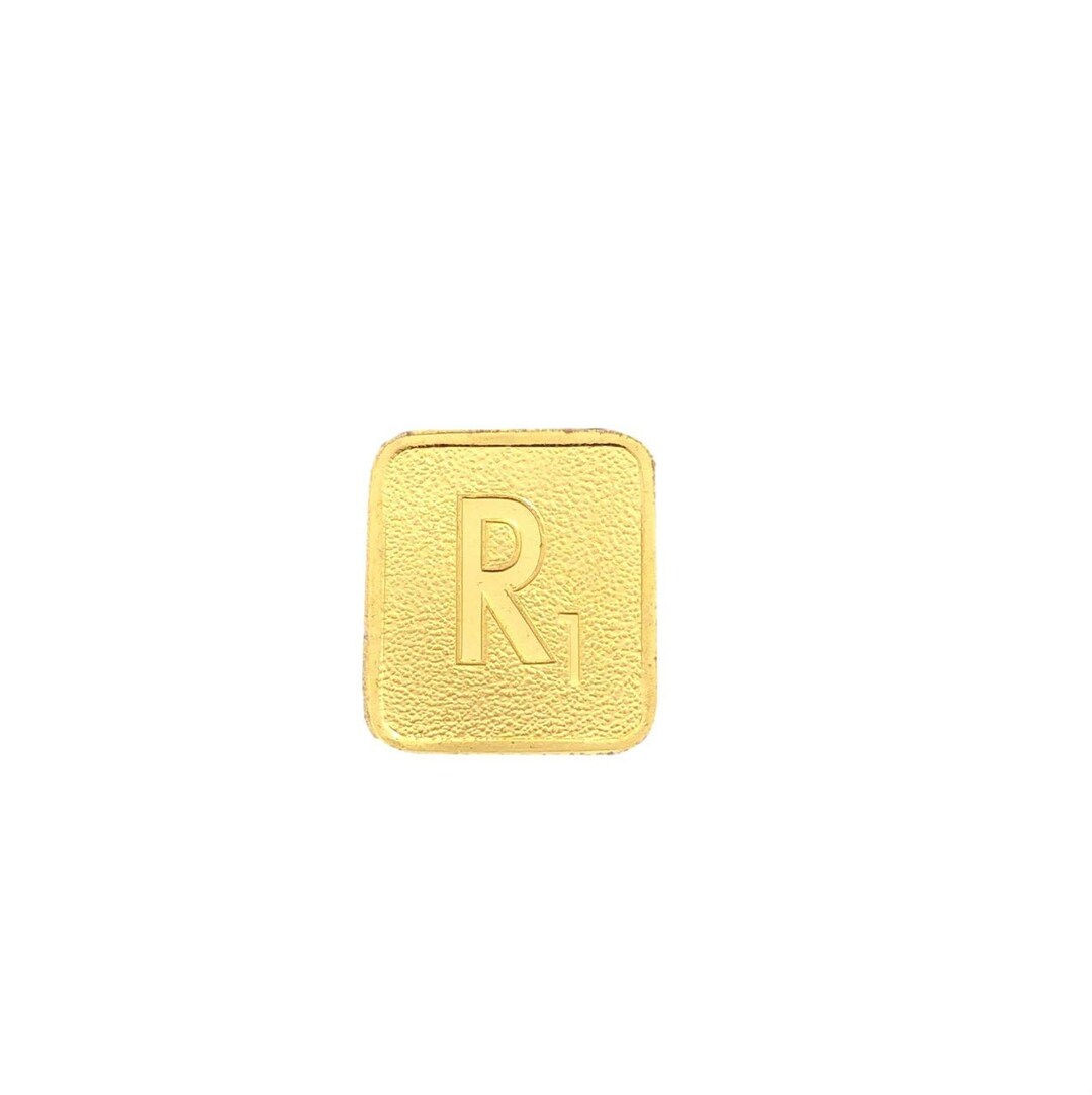 24k Gold "r" Scrabble Tile, Vintage Scrabble Tile, R, Single Tile ...