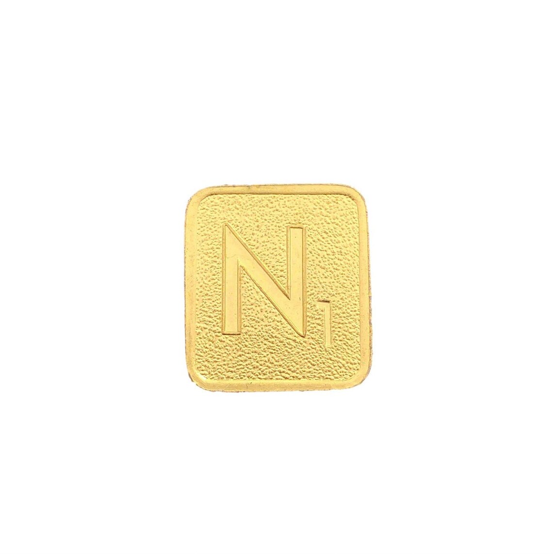 24k Gold "n" Scrabble Tile, Vintage Scrabble Tile, N, Single Tile ...
