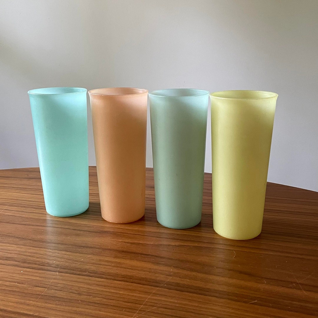 Vintage Tupperware Cups, Set of Four, Vintage Tupperware, Tupperware ...