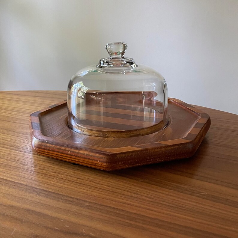 Vintage 1970s Goodwood Octagon Cheese Charcuterie Footed Tray With ...