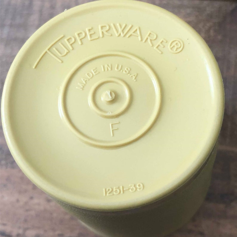 Vintage Tupperware Cups Yellow Set of Six Vintage - Etsy