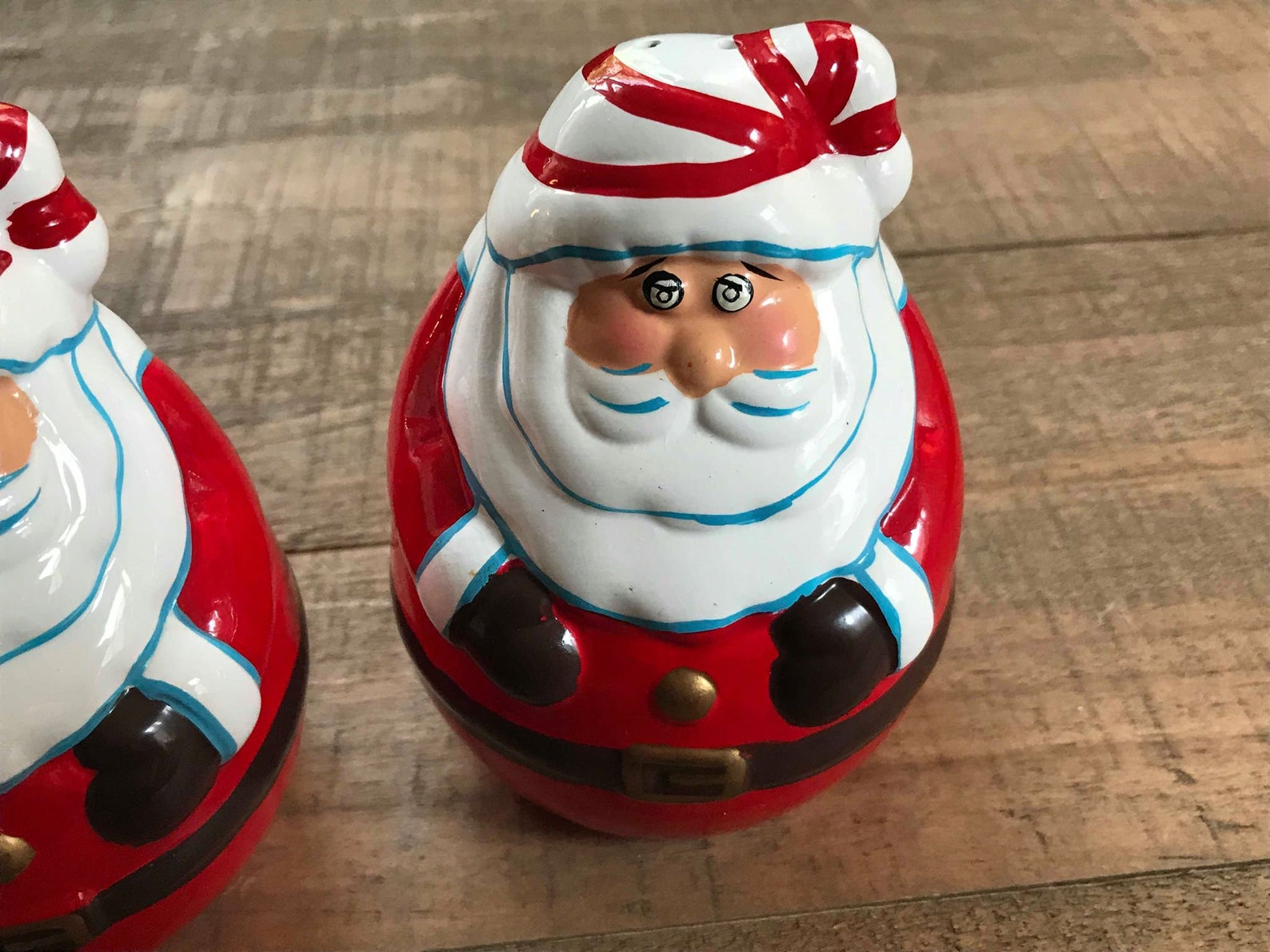 Santa Salt and Pepper Shakers Christmas Salt and Pepper - Etsy