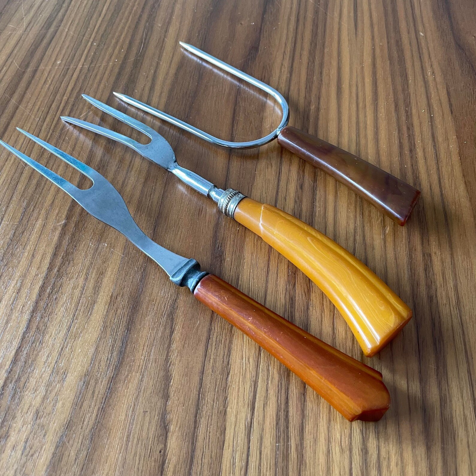 Bakelite Meat Cutting and Serving Forks Vintage Vintage - Etsy