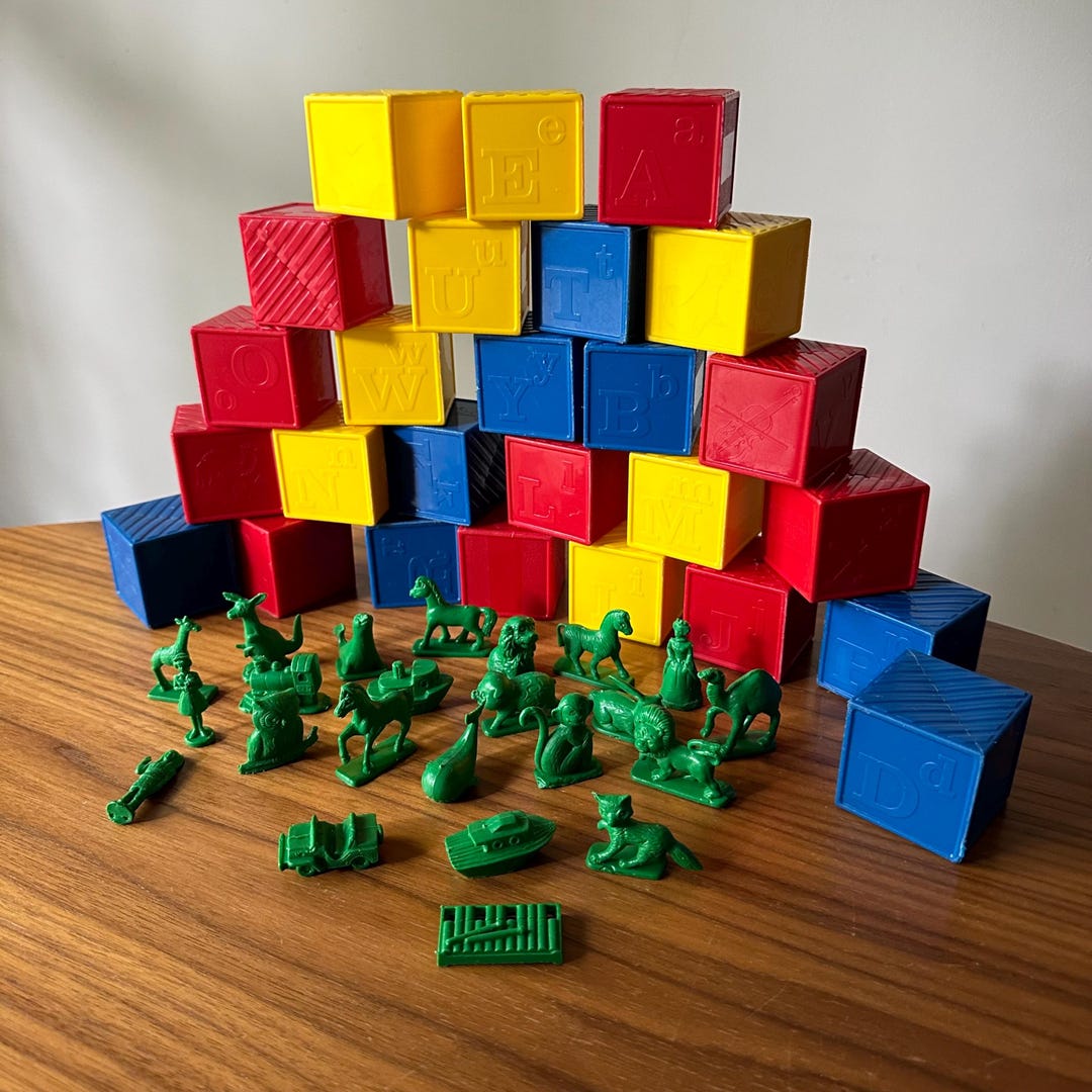 Tuppertoys Busy Blocks Set, Vintage Tuppertoys, Alphabet Toys, Alphabet ...