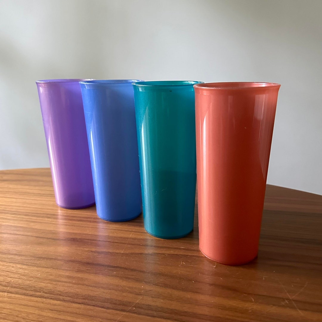 Vintage Tupperware Cups, Set of Four, Vintage Tupperware, Tupperware ...