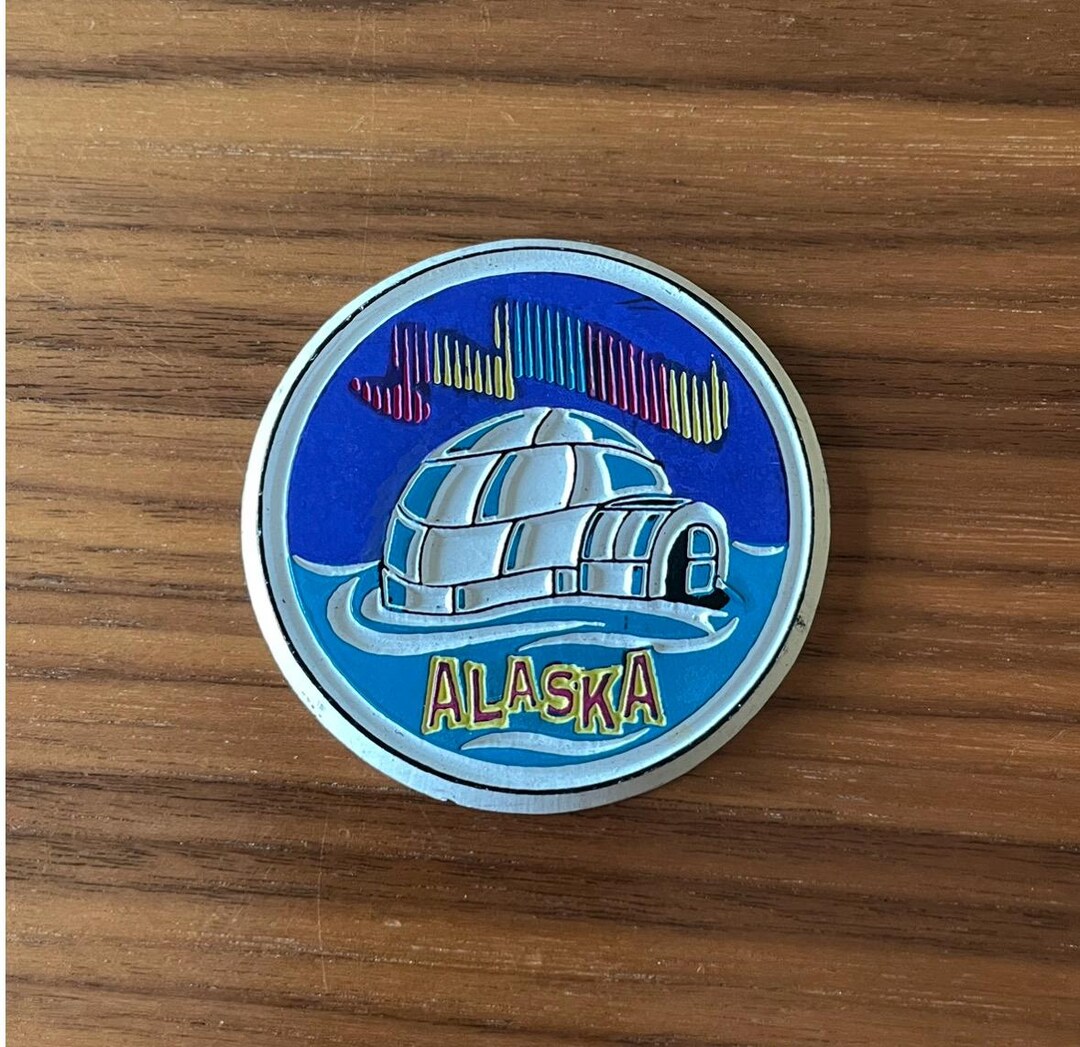 Vintage Alaska Refrigerator Magnet, Vintage Magnet, Alaska Magnet, 50 ...