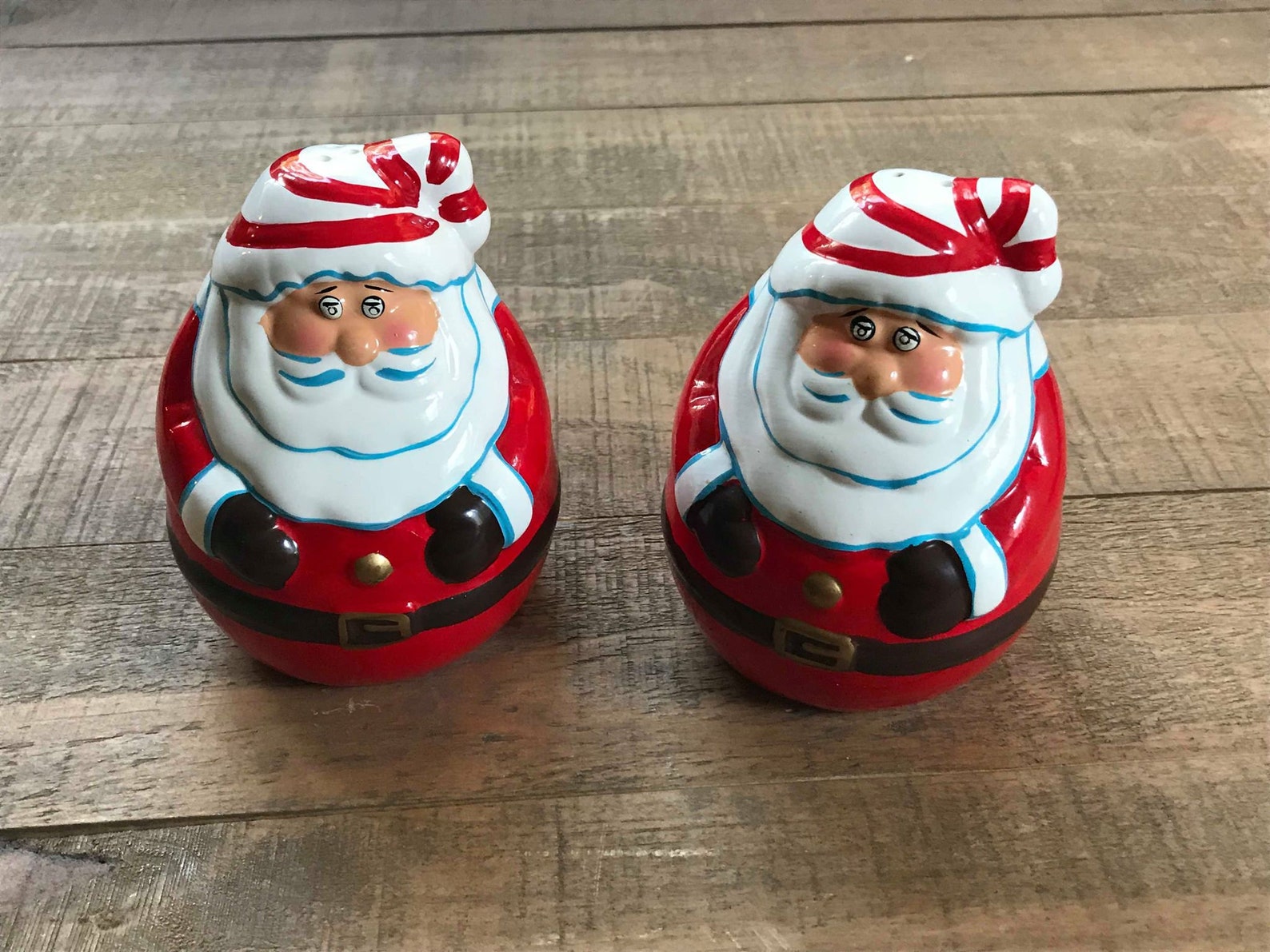 Santa Salt and Pepper Shakers Christmas Salt and Pepper - Etsy