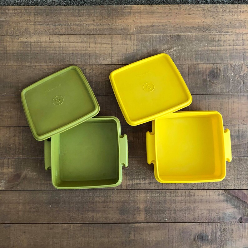 Tupperware Sandwich Keepers Set of Two 1362 Vintage - Etsy