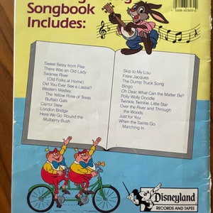 1980s Vintage Disney Sing-along Songbook, Set of Two, Walt Disney ...