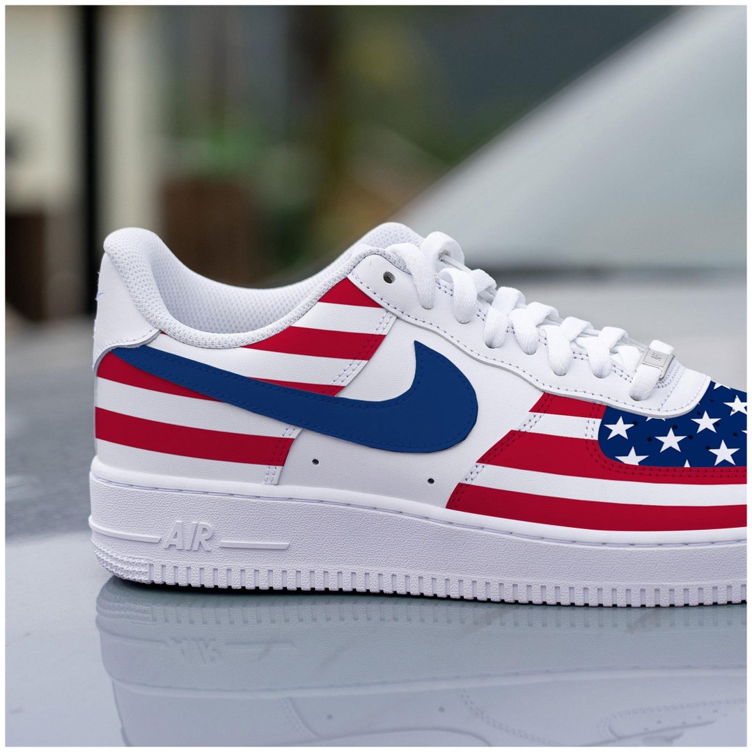 Custom USA Flag Air Force 1 Shoes,handpainted Stars and Stripes AF1 ...
