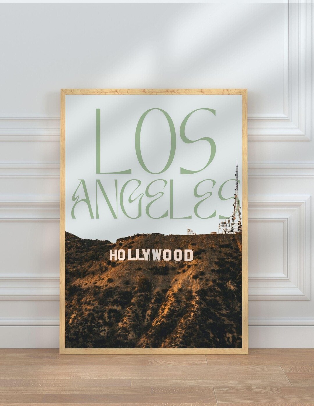Hollywood Sign in Hollywood Hills, Los Angeles, California, State Print ...
