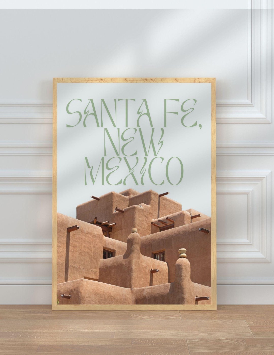 Santa Fe, New Mexico Pueblos // State Print, Digital Download - Etsy