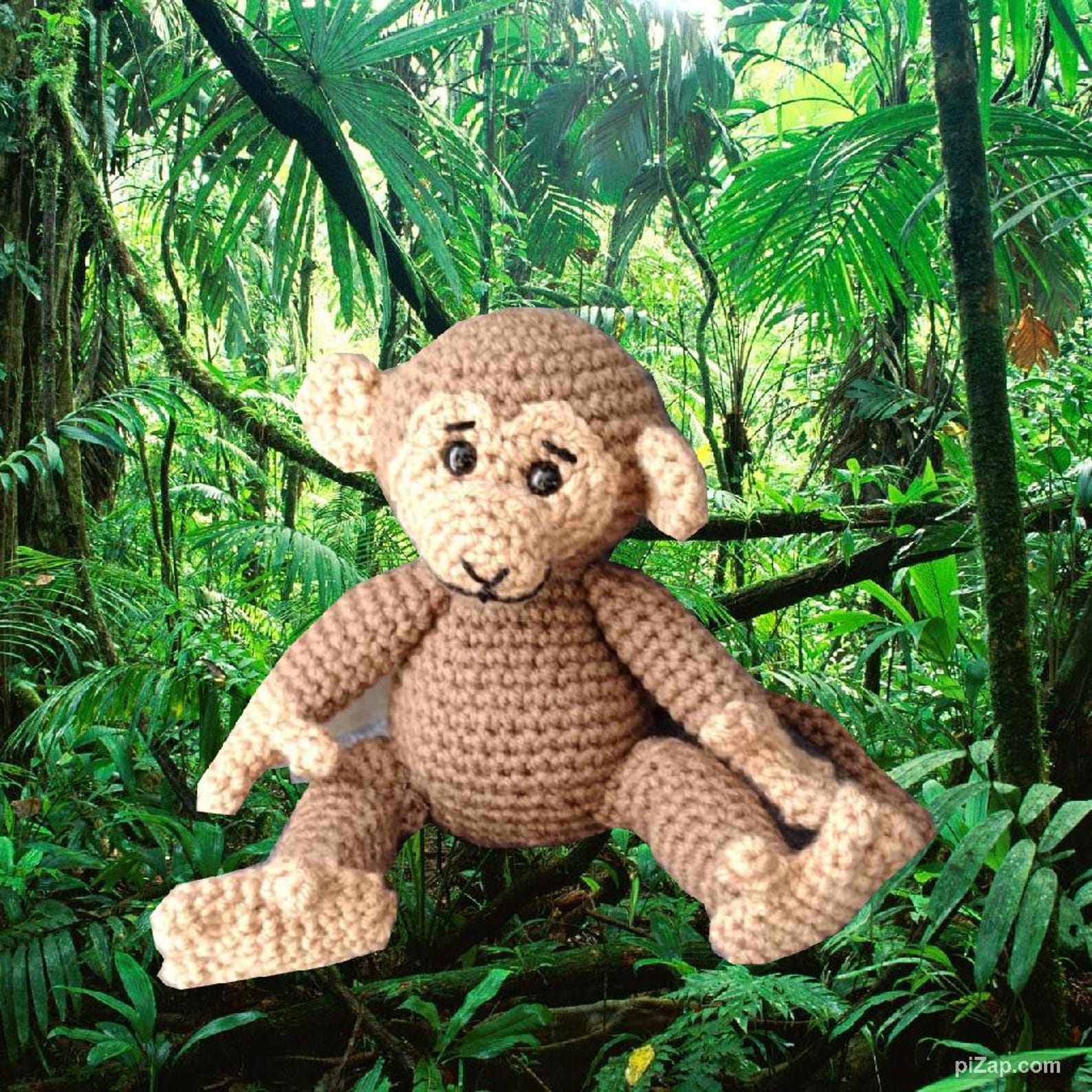 Amigurumi Minkie Monkey PDF Instant Download Crochet Pattern Plushie ...