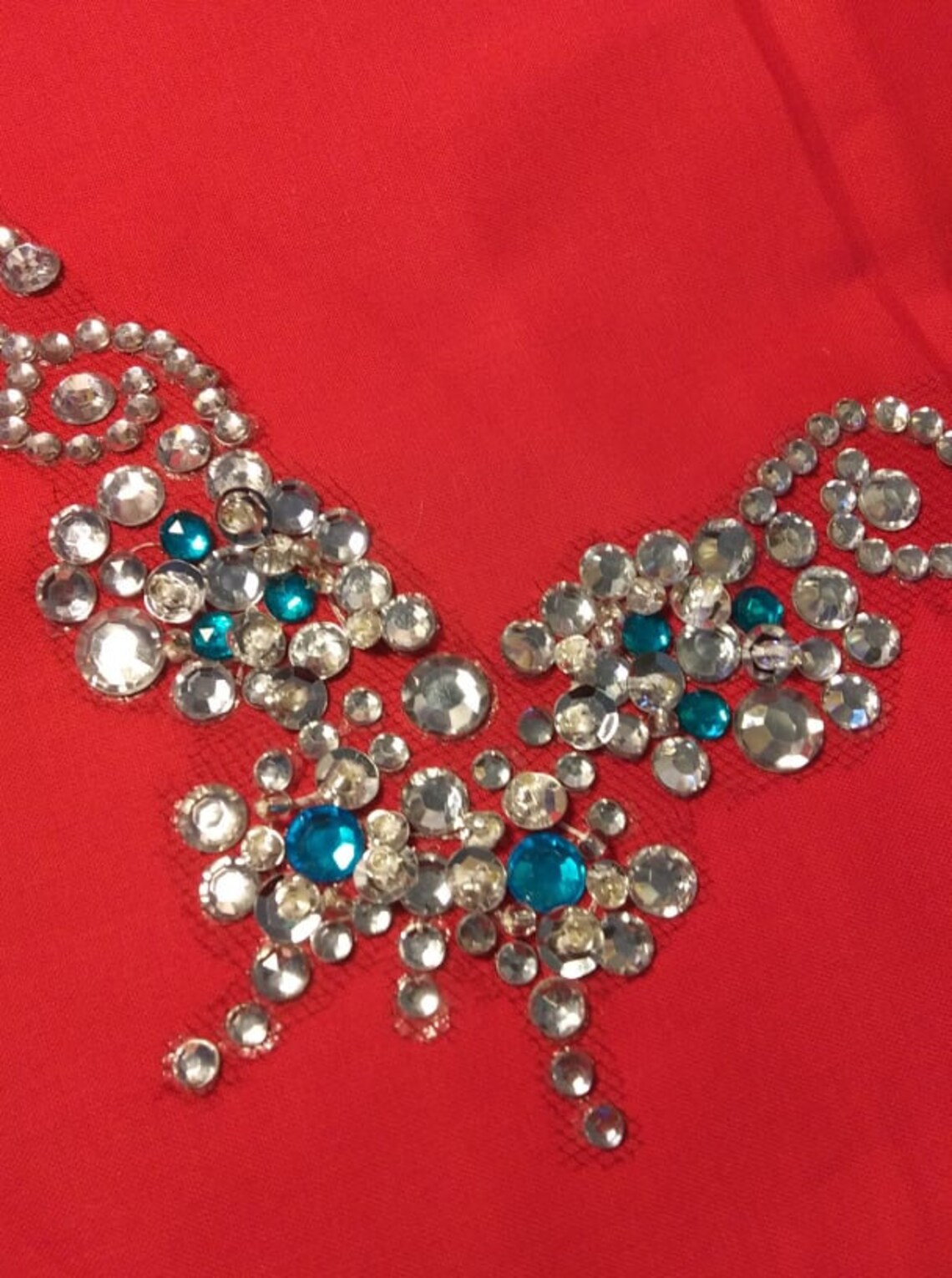 Rhinestone Applique Formal Wear Pageant Prom Bling Beaded - Etsy