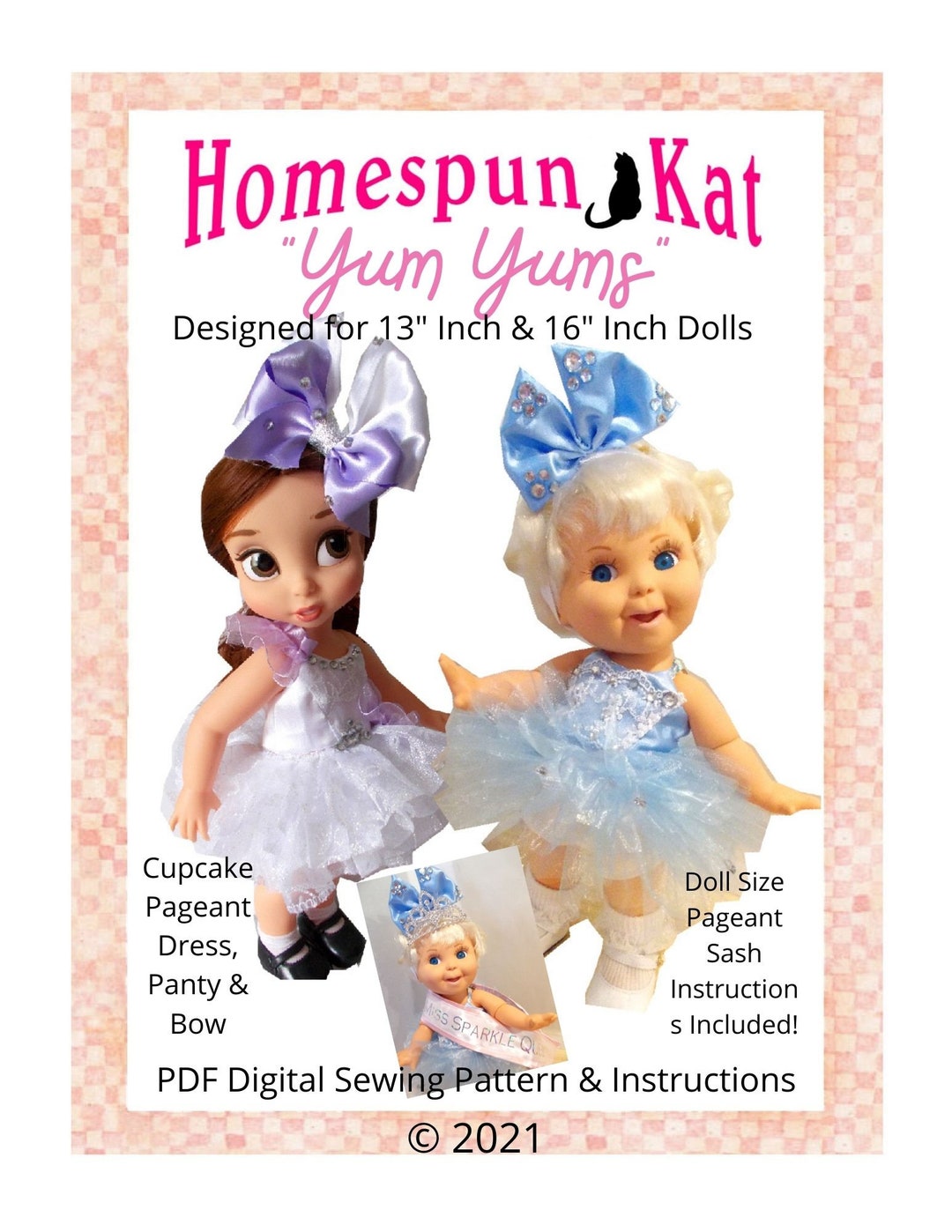 Yum Yums, Pageant Wear,cupcake Dress, Galoob Baby Face, Animator Dolls ...