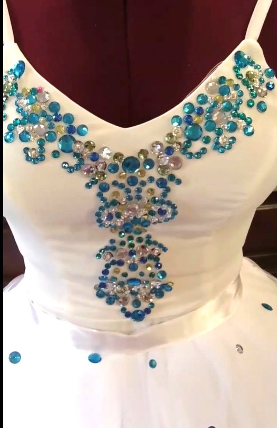 Rhinestone Applique, Formal Wear, Pageant, Prom, Bling, Beaded Dress ...