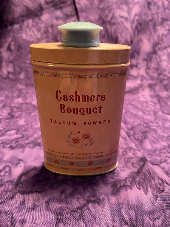 Vintage Cashmere Bouquet Talcum Powder Tin - Etsy
